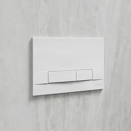 Купить Кнопка смыва Lemark BIT для инсталляции, механическая, белый глянец в Москве по оптовой ...